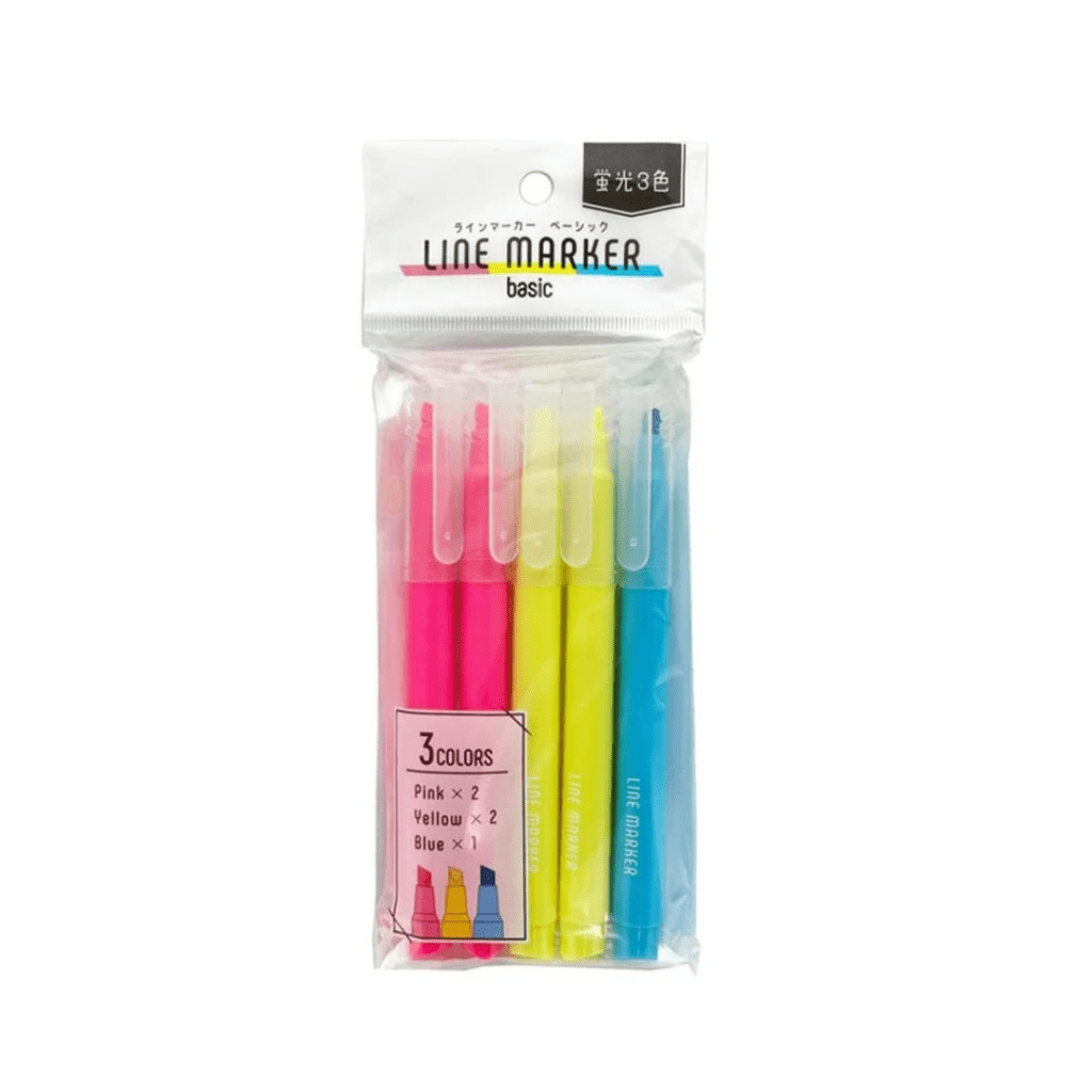 Basic Highlighters – 5 Pack – ding-go