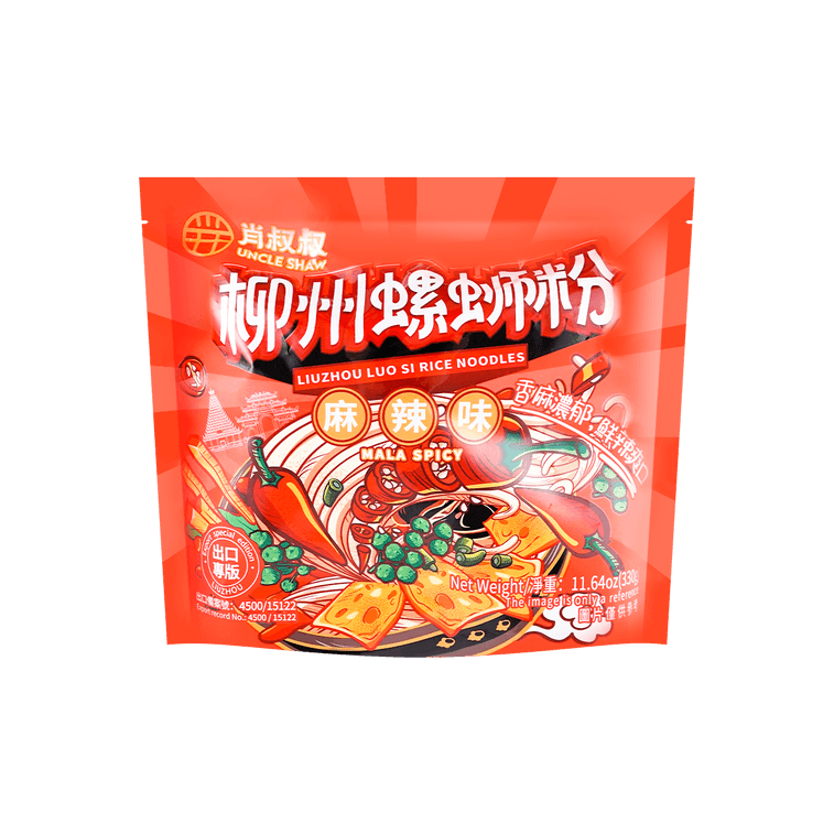 Uncle Shaw Liuzhou Luo Si Rice Noodle Mala Spicy - 330g – ding-go